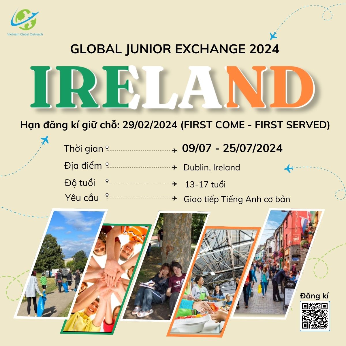 CHƯƠNG TRÌNH: "GLOBAL JUNIOR EXCHANGE IRELAND 2024" - VietNam Global ...